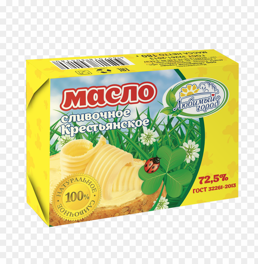 Free download | HD PNG yellow butter pack with herbal design - Image ID ...