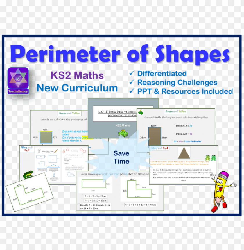 Free download | HD PNG perimeter of shapes math educational chart PNG ...