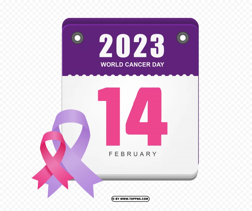 Free download | HD PNG calendar february 4 2023 world cancer day design ...