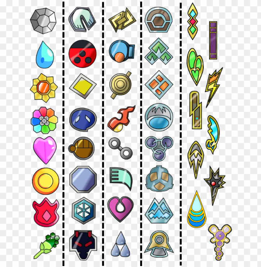 Free download | HD PNG can you name the pokémon gym badges pictured ...