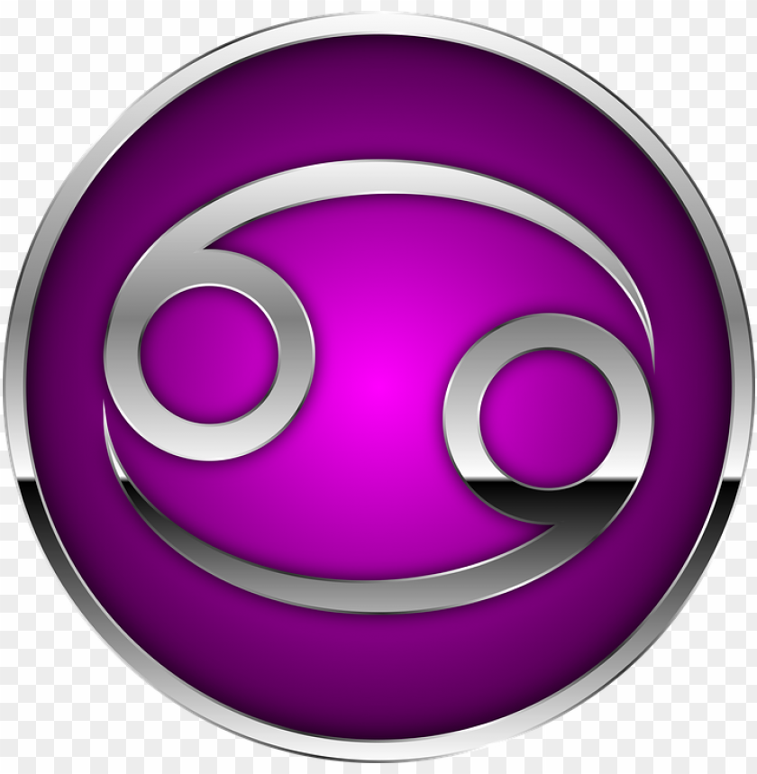 Free download | HD PNG purple 3d cancer zodiac icon | TOPpng
