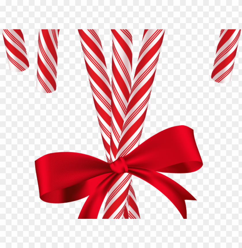 Free download | HD PNG red candy canes with bow clipart png PNG transparent with Clear ...