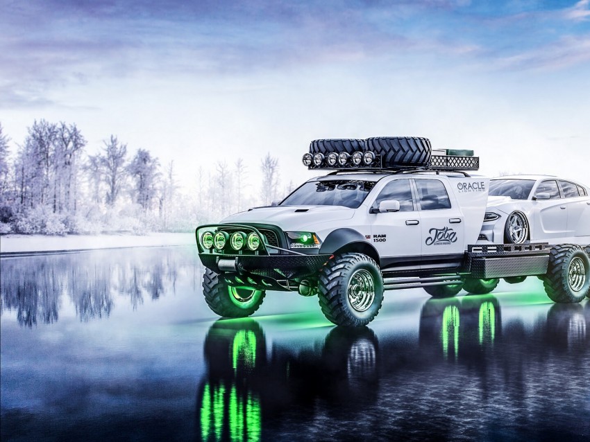 Free download | HD PNG car suv white backlight ice winter 4k wallpaper ...