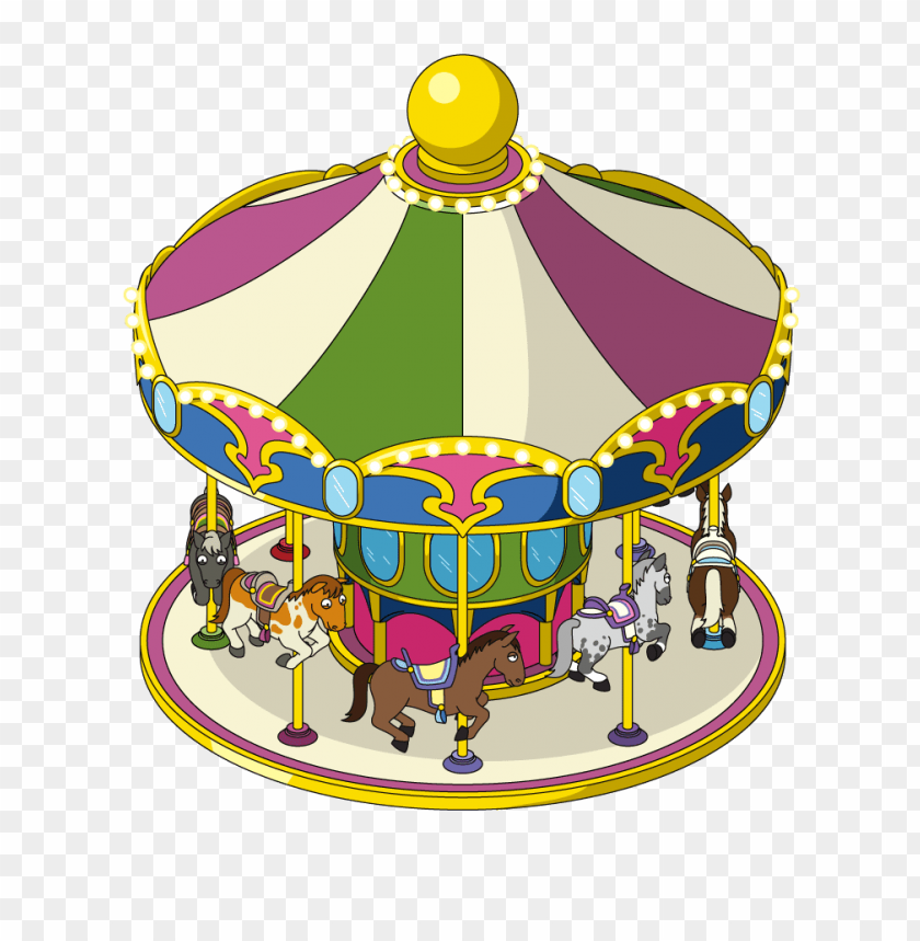 Free download | HD PNG carousel ride with horses clipart clipart png ...