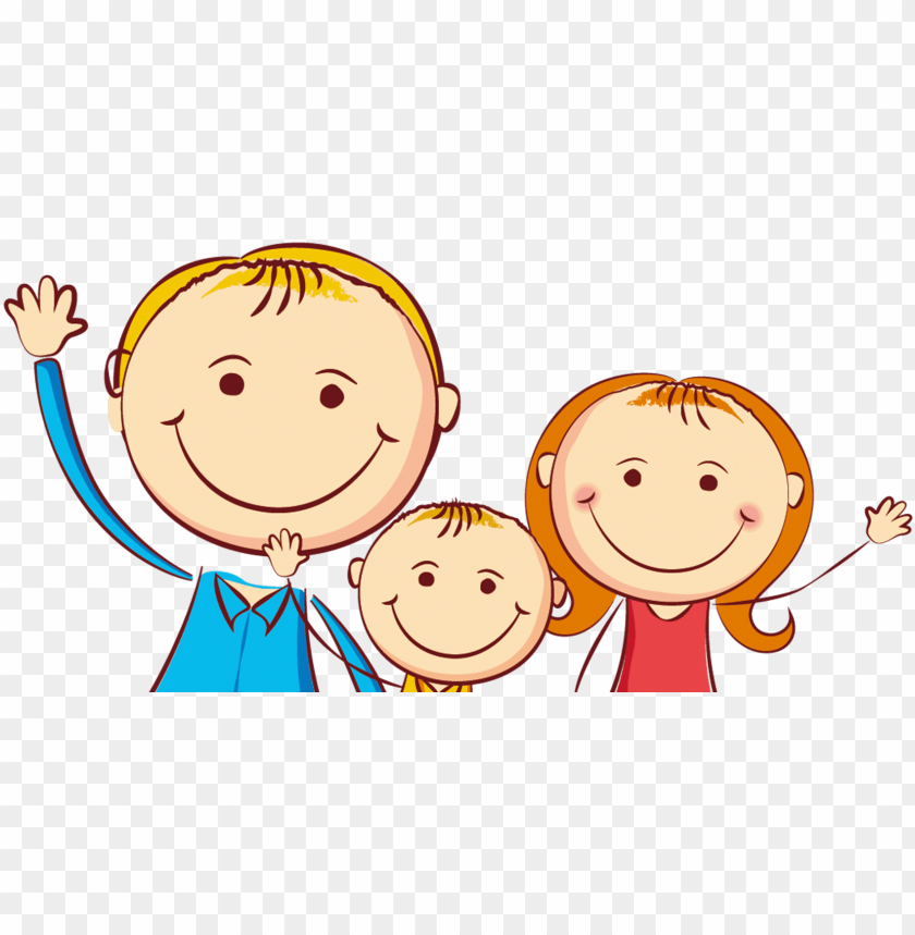 Free download | HD PNG cartoon download clip art family of three clipart PNG transparent with ...