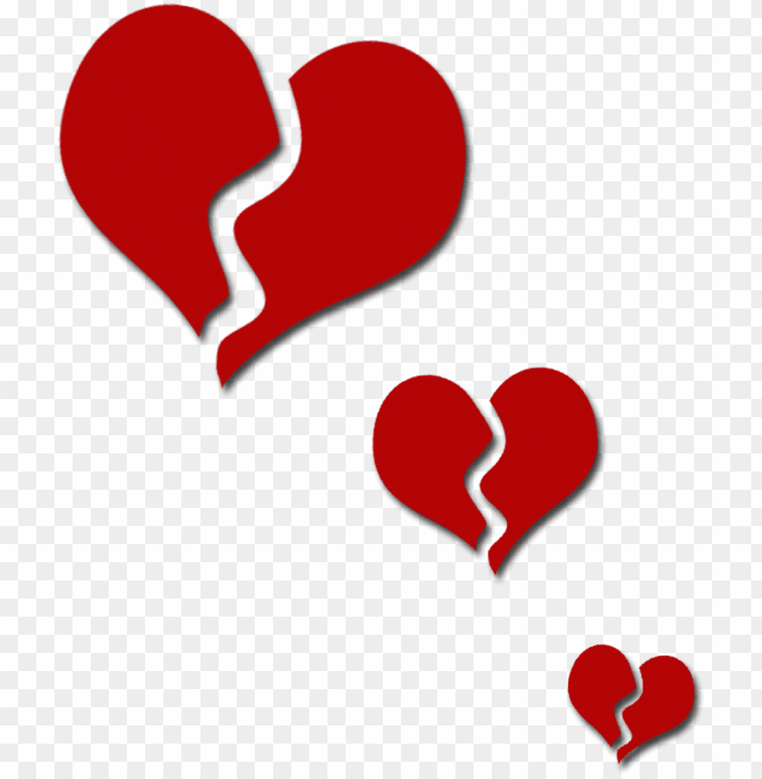 Free download | HD PNG cartoon illustration of broken hearts clip art ...