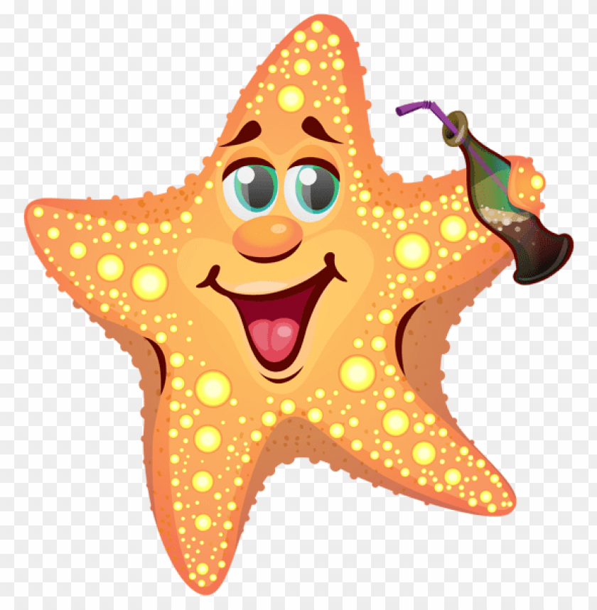 Free download | HD PNG cartoon summer starfish clipart png photo ...