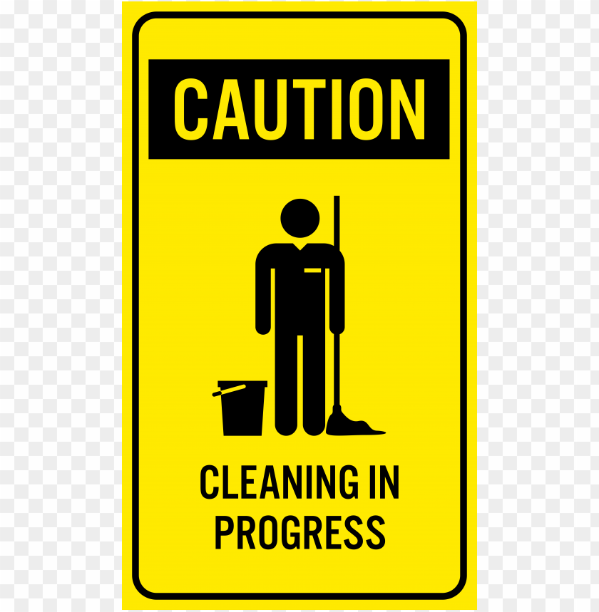 Free download | HD PNG cleaning in progress caution sign clipart png ...