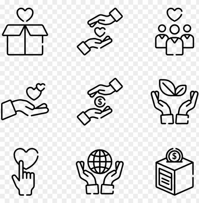 Free download | HD PNG charity 50 icons view 13 packs drone line ico ...