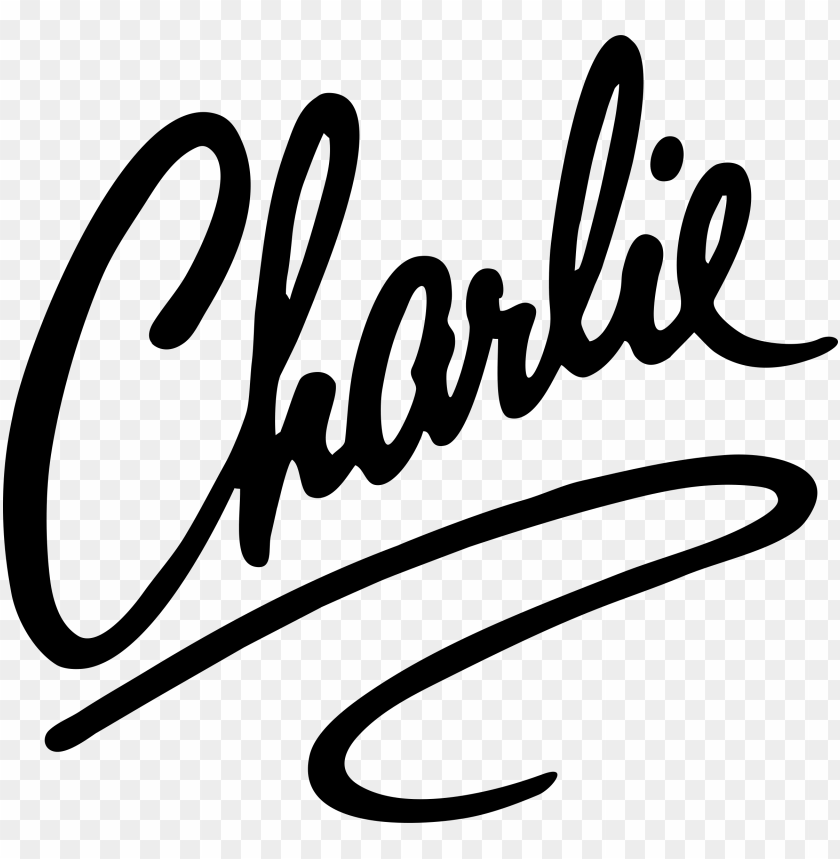 Free download | HD PNG charlie black brush stroke logo png PNG ...