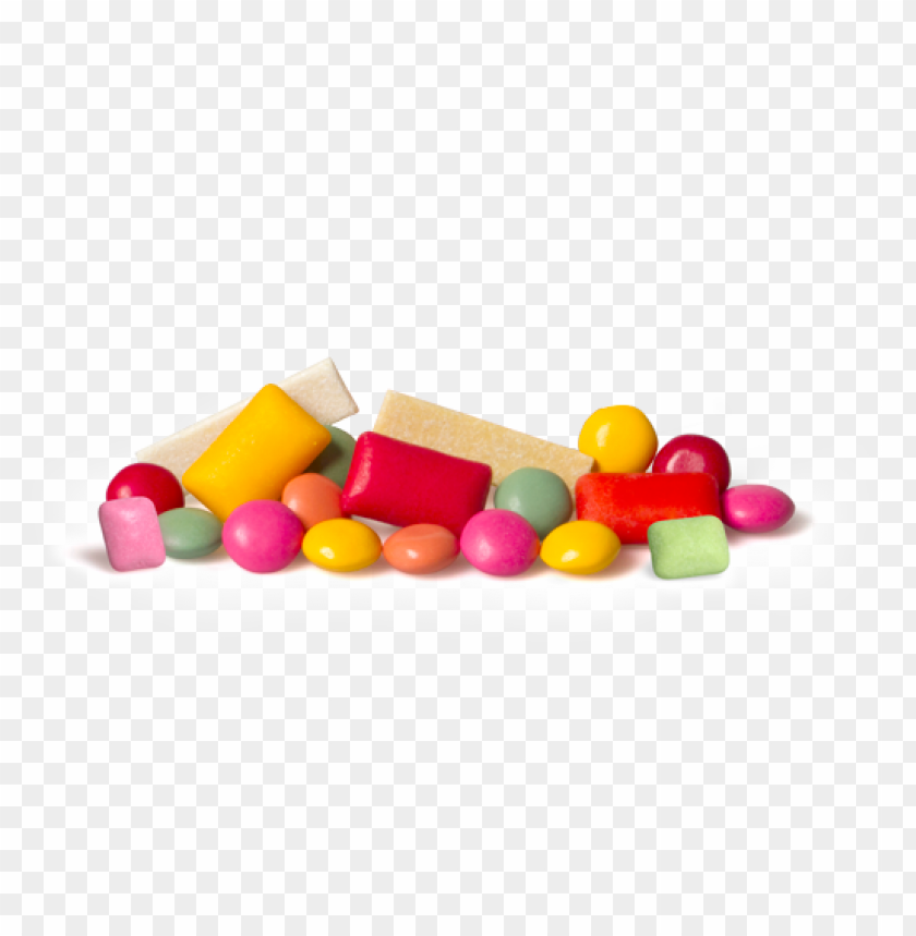 Free download | HD PNG assorted colorful candy and gum pieces - Image ...