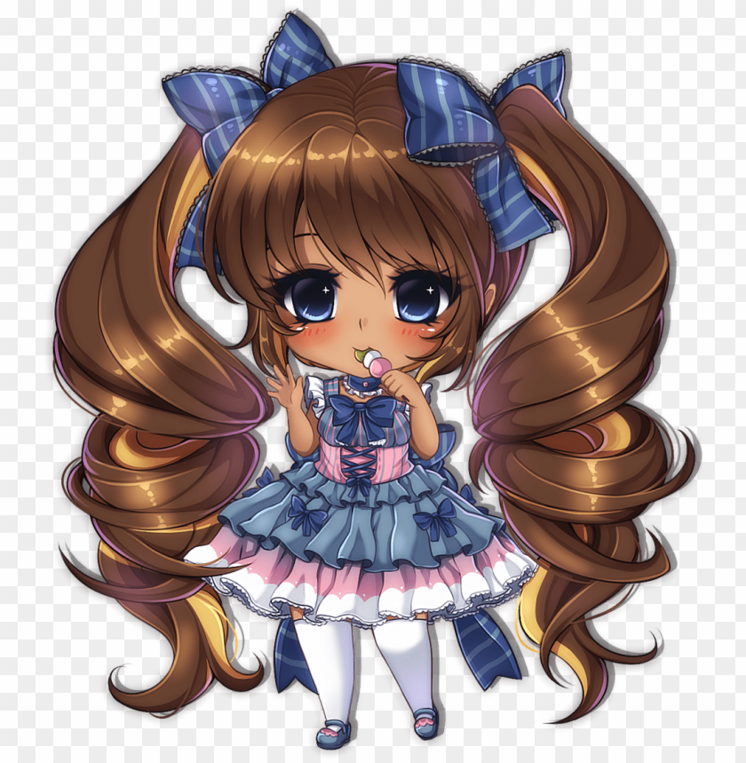 Free download | HD PNG chibi anime girl dark skin PNG transparent with ...