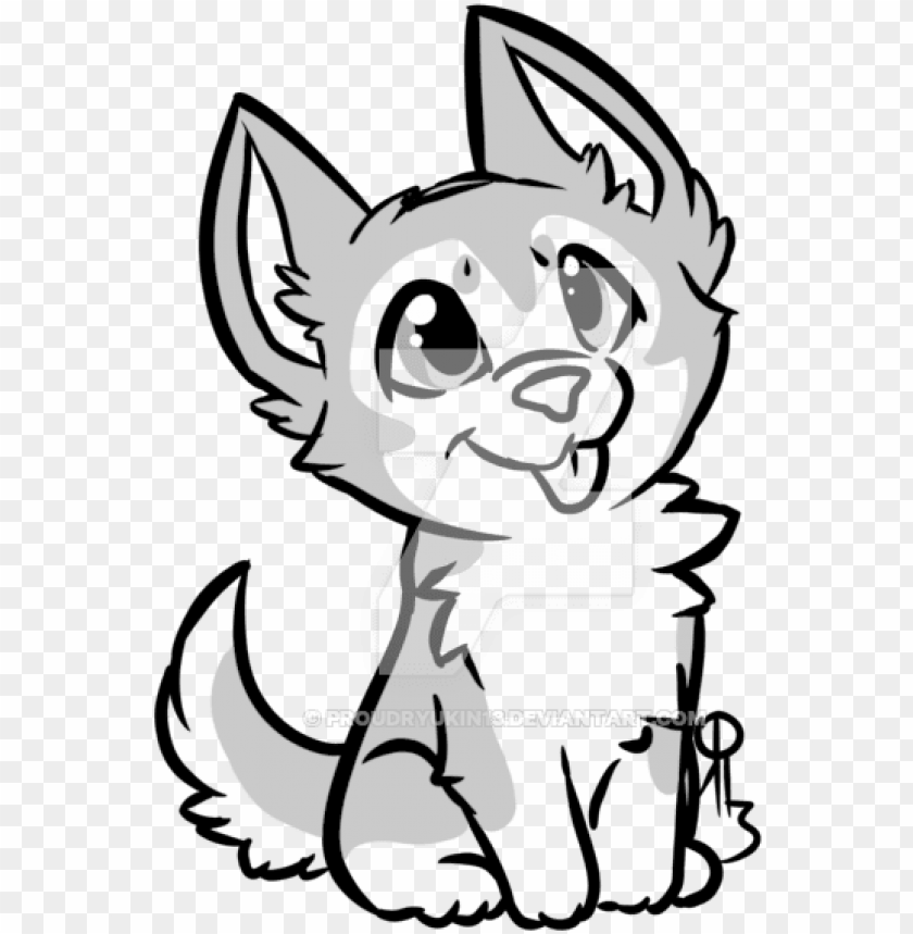 Free download | HD PNG chibi husky lines commission by proudryukin13 on ...