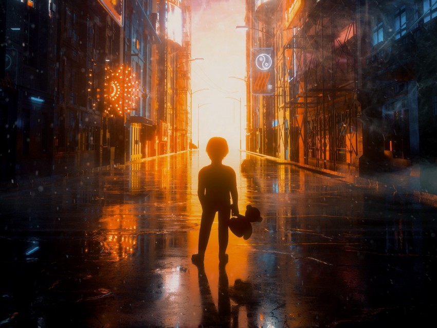 Free download | HD PNG child city flash street light bright 4k ...