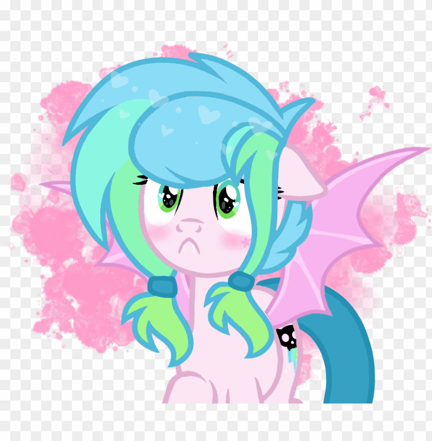 Free download | HD PNG chococakebabe bat pony bat pony oc blushing ...