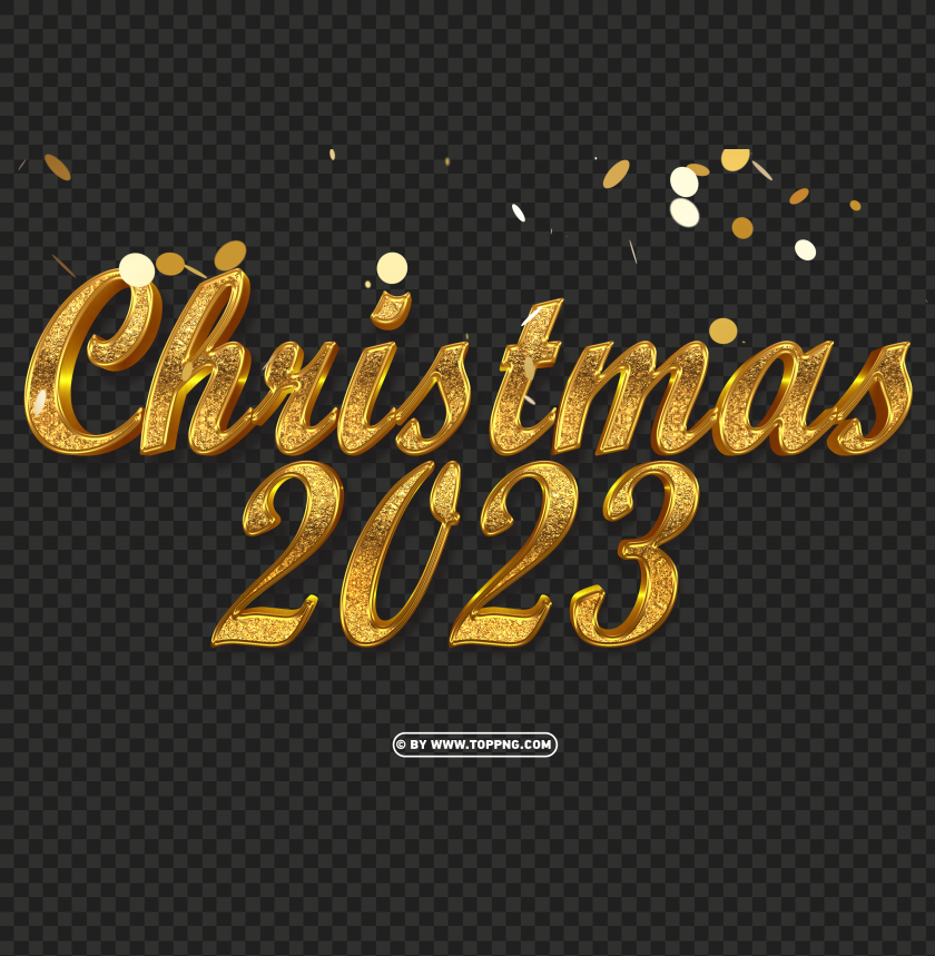Free download | HD PNG christmas 2023 goldden confetti floating png ...