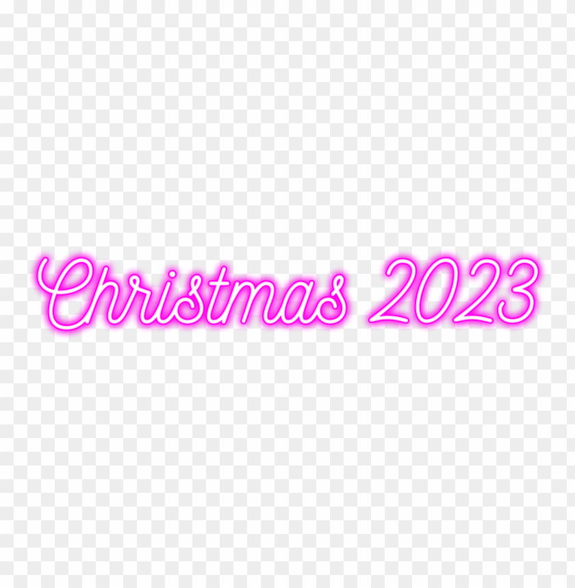 Free download | HD PNG christmas 2023 with 3d neon pink text png ...