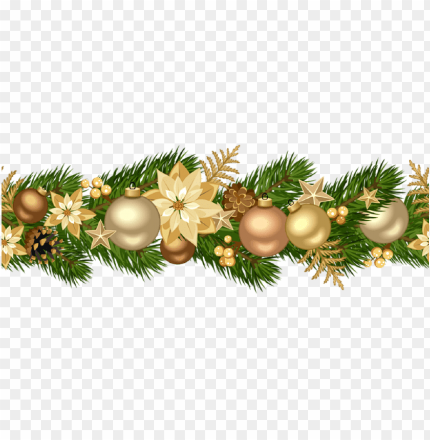 Free download | HD PNG christmas decorative golden garland PNG Images ...