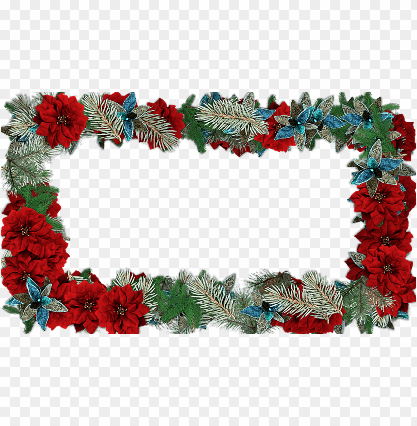 Free download | HD PNG christmas frame flowers PNG transparent with ...