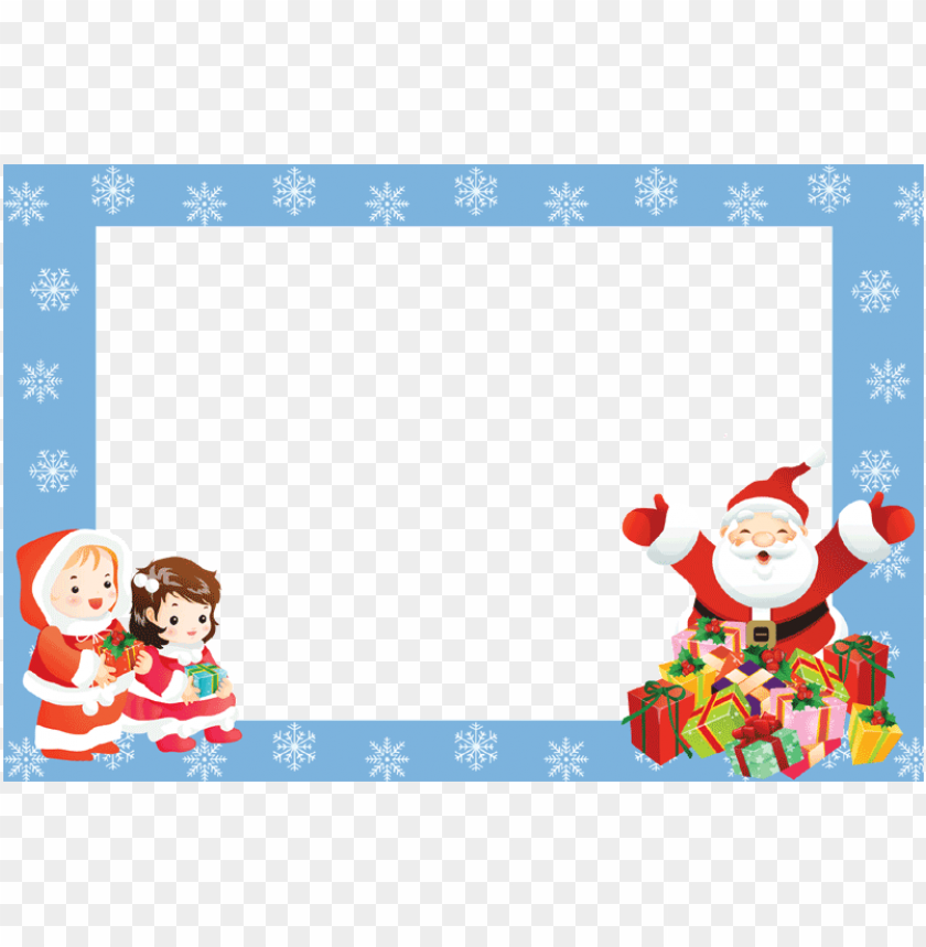 Free download | HD PNG christmas frame santa claus kids PNG transparent ...