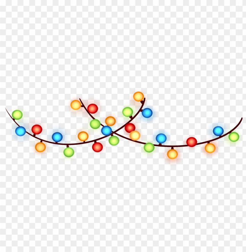 Free download | HD PNG curved christmas string lights transparent ...