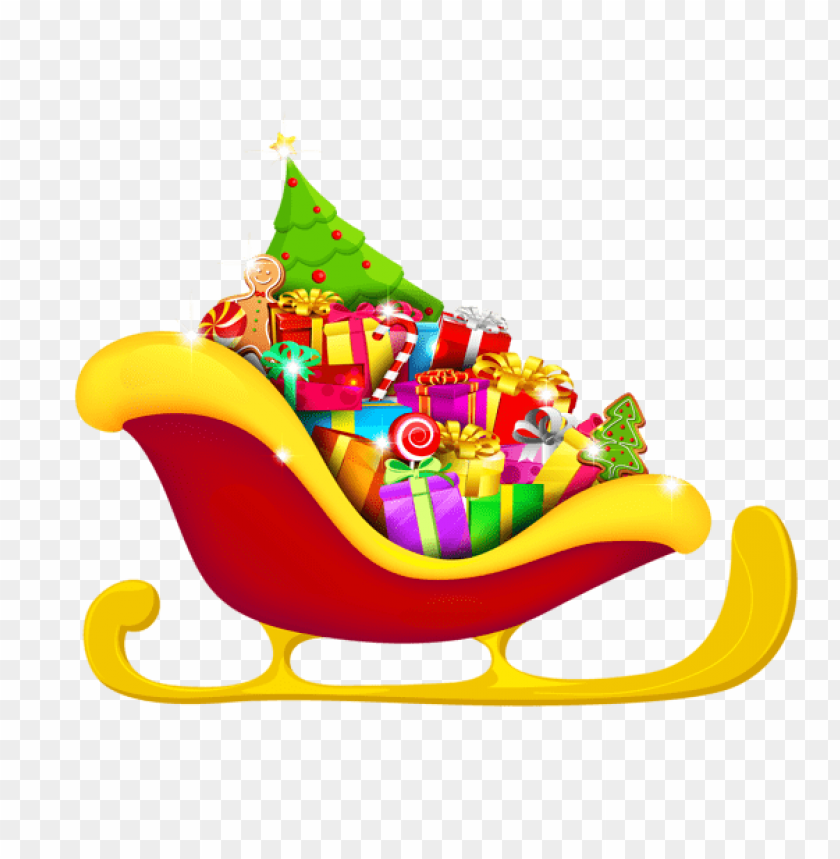 Free download | HD PNG christmas red sled with s PNG Images 40172 | TOPpng