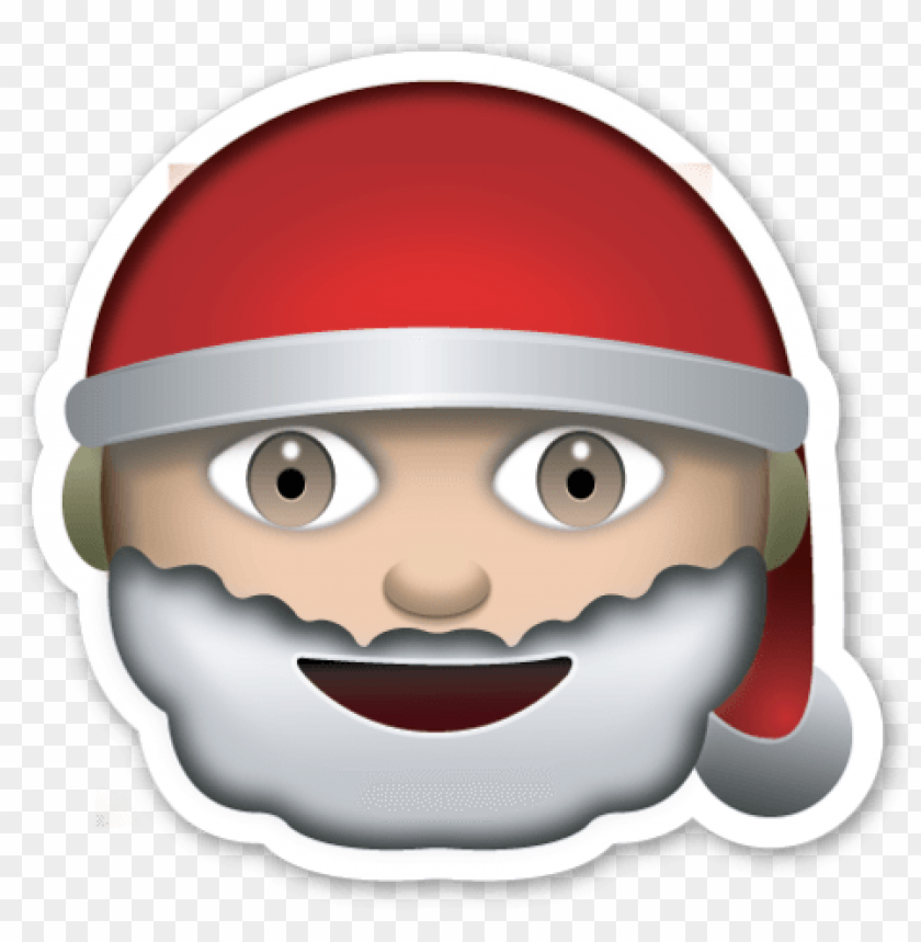 Free download | HD PNG christmas santa emoji PNG transparent with Clear ...