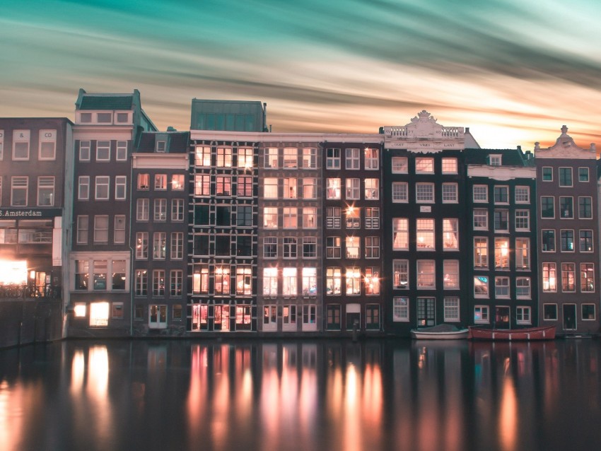 Free download | HD PNG city buildings gradient amsterdam netherlands 4k ...