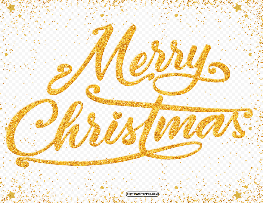 Free download | HD PNG merry christmas golden glitter with confetti png ...