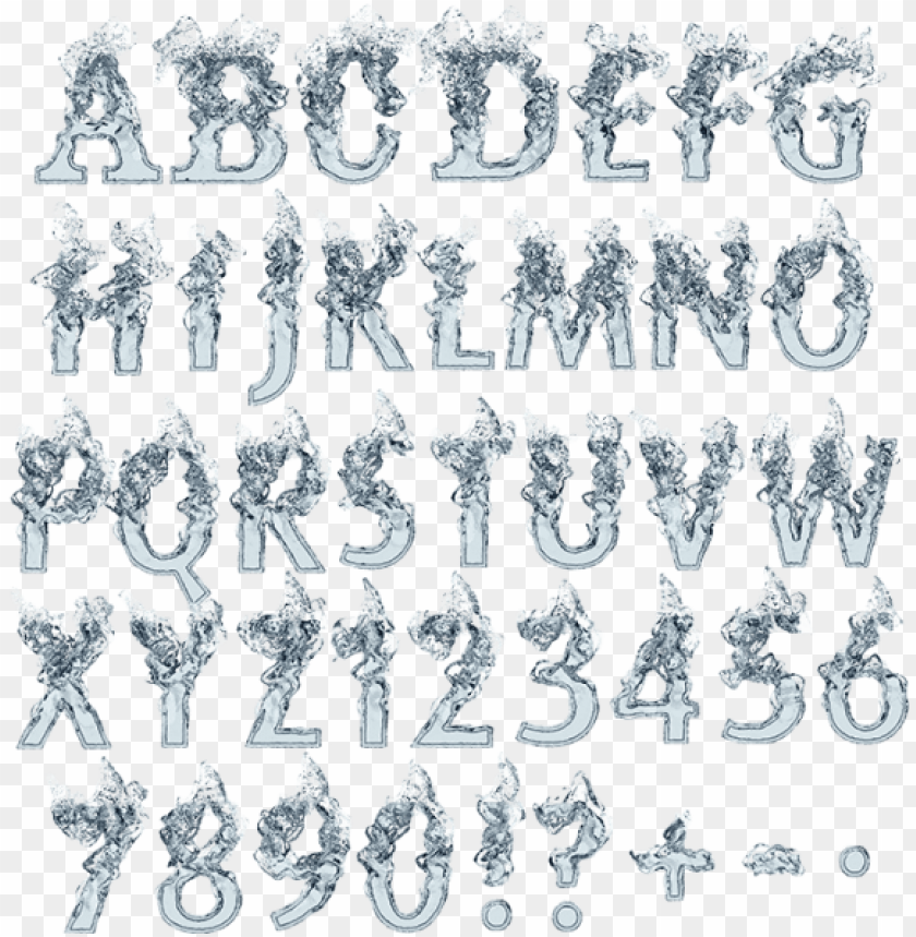 Free download | HD PNG clear water white font water alphabet PNG ...