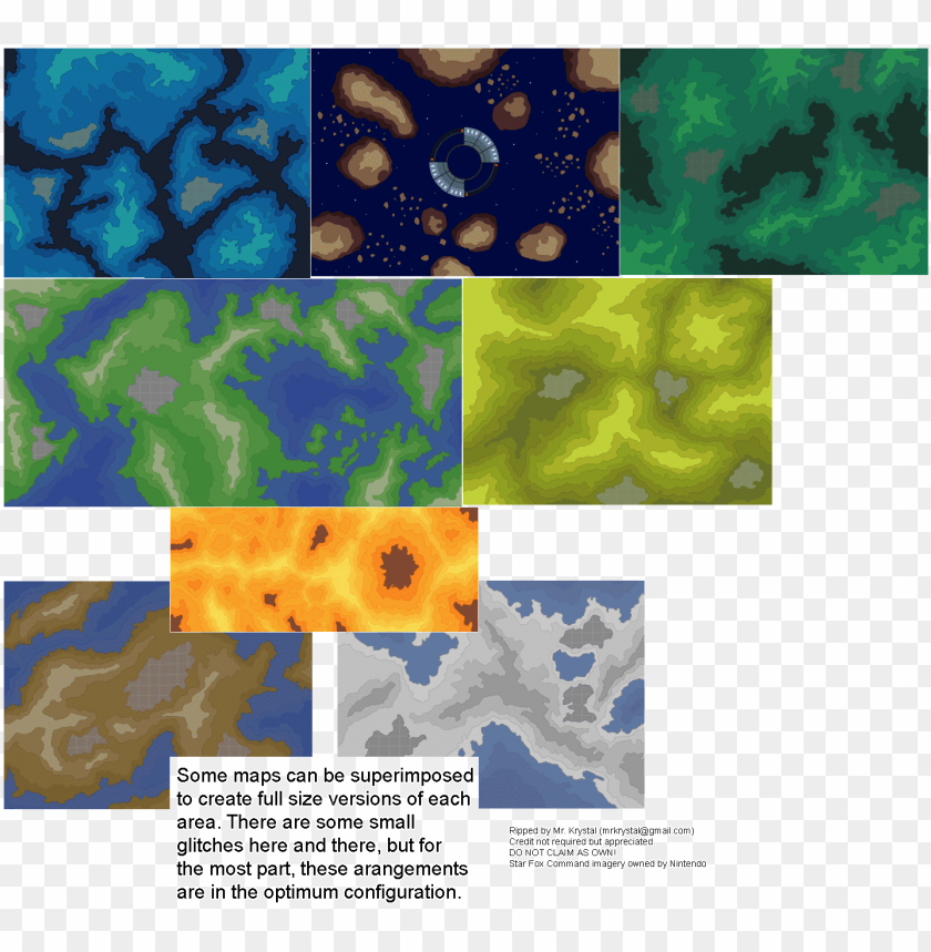 Free download | HD PNG click for full sized image merged maps starfox ...
