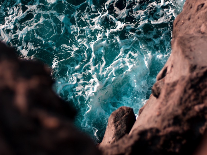 Free download | HD PNG cliff sea waves water height 4k wallpaper | TOPpng