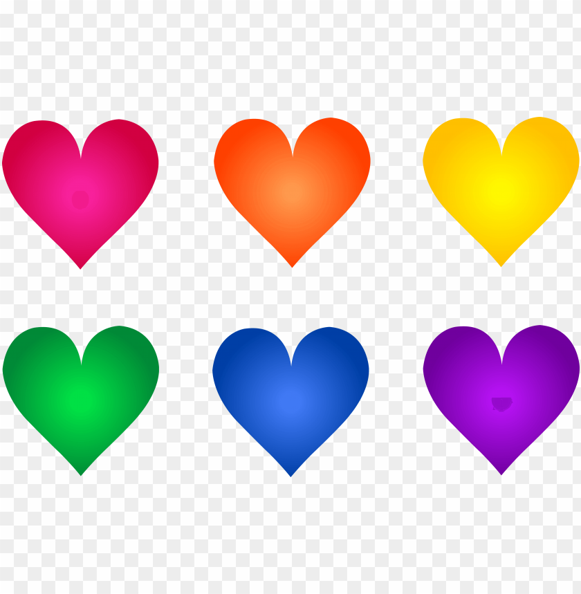 Free download | HD PNG clipart color heart hearts in different colors ...