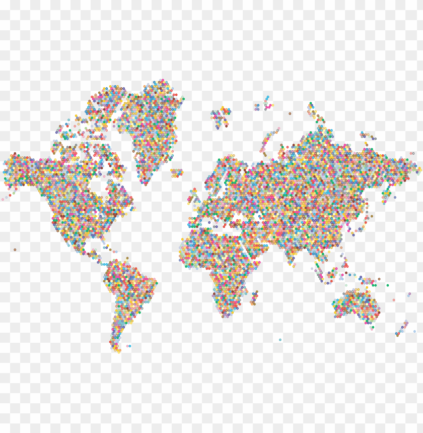 Free download | HD PNG colorful world map illustration PNG transparent ...