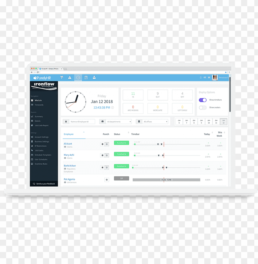 Free download | HD PNG clock in out employee ui PNG transparent with ...
