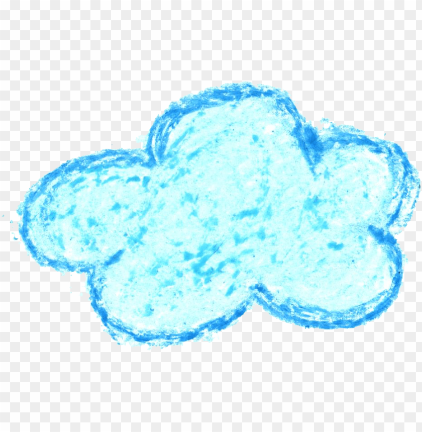 Free download | HD PNG light blue crayon cloud png PNG with Clear ...