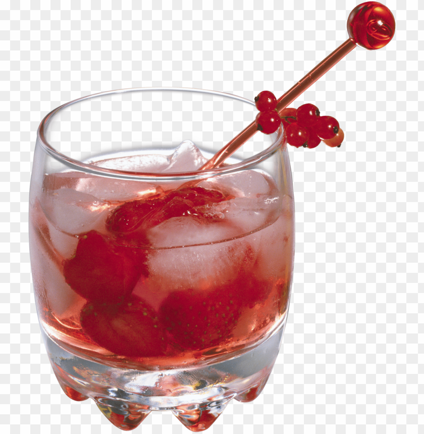 Free download | HD PNG glass of cranberry cocktail with berries on a ...