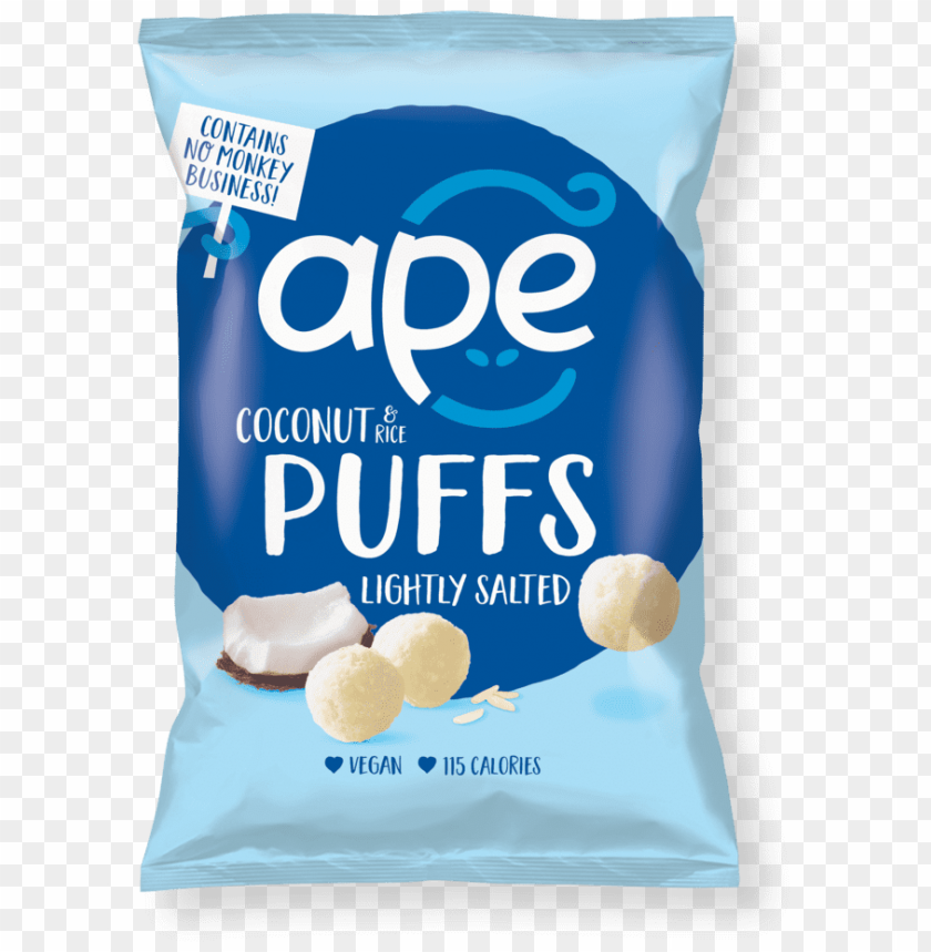 Free download | HD PNG coconut puffs lightly salted ape puffs PNG ...