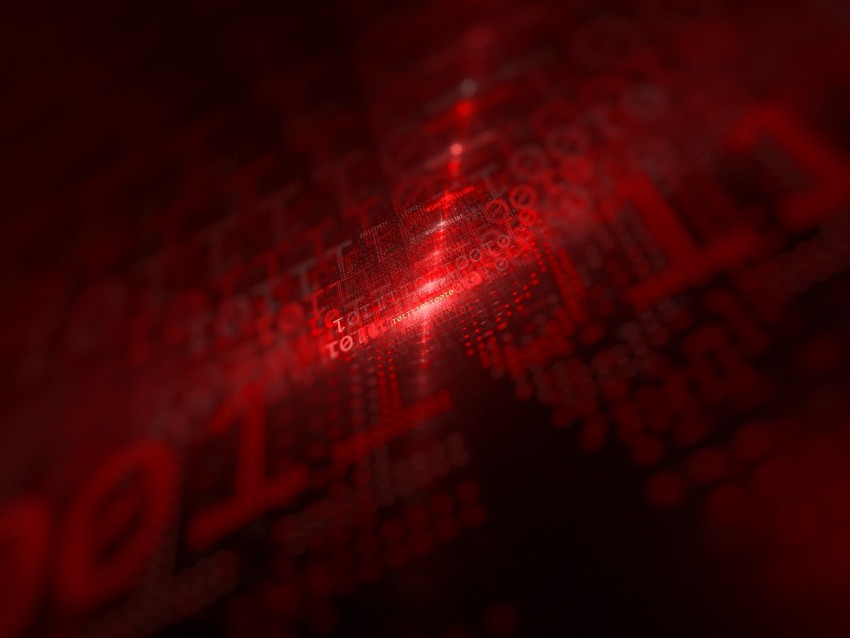 Free download | HD PNG code glow red numbers matrix 4k wallpaper | TOPpng