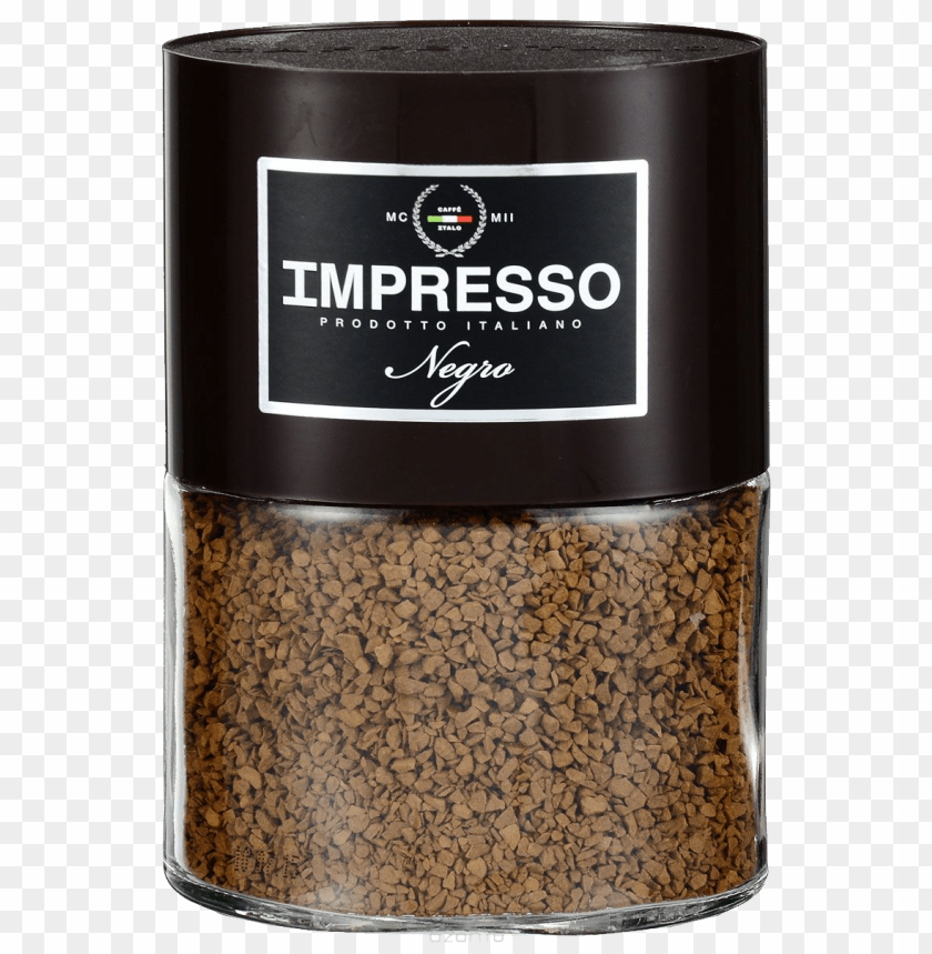 Free download | HD PNG jar of impresso instant coffee with dark label ...