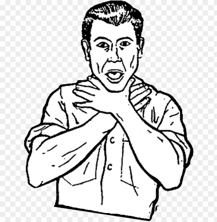 Free download | HD PNG collection of choke universal sign of choking ...