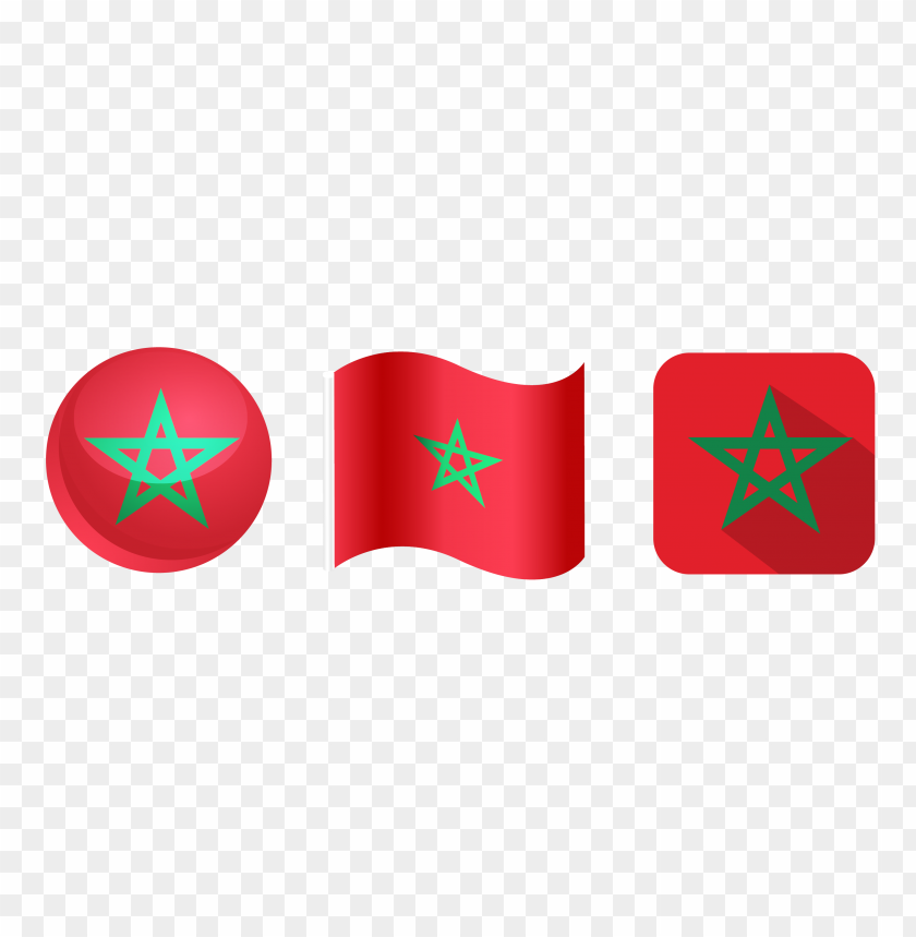 Free download | HD PNG collection of morocco flags icons PNG ...