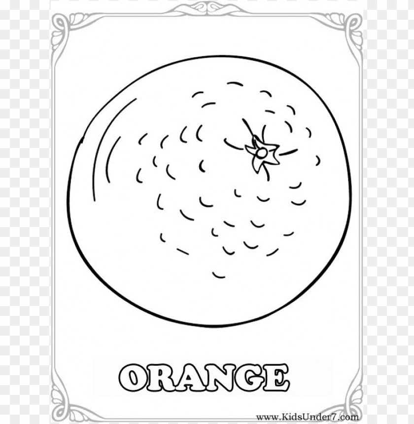 Free download | HD PNG color orange coloring page PNG transparent with ...