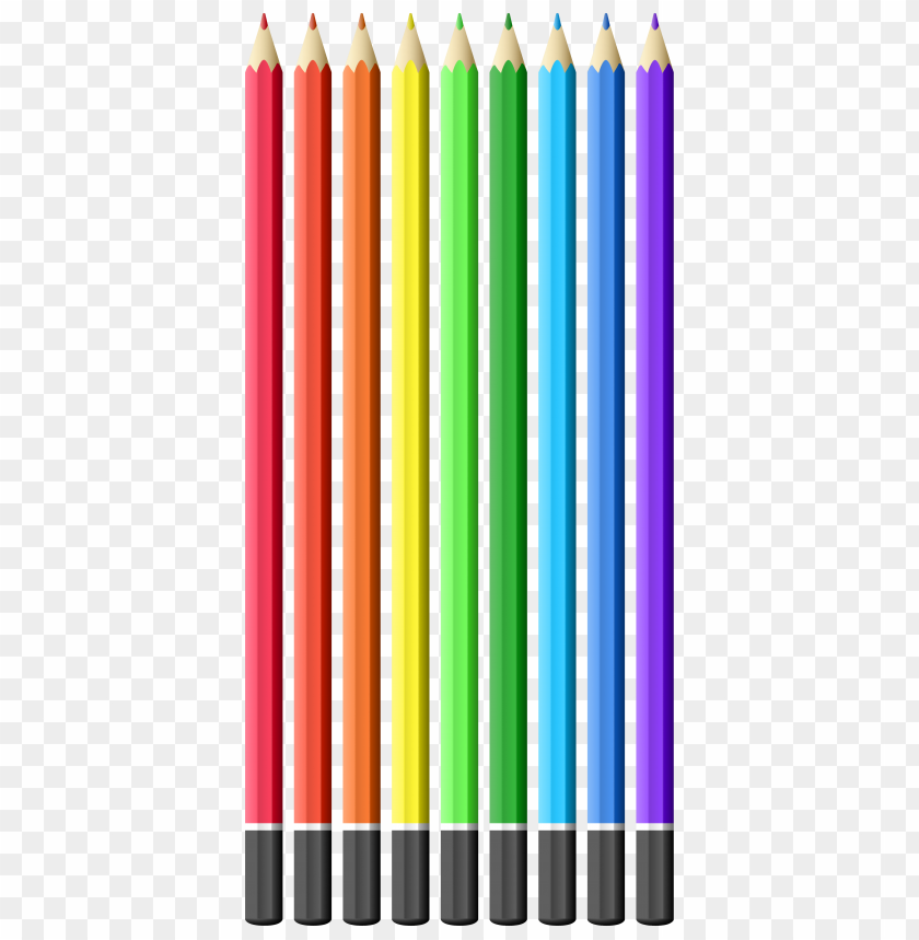 Free download | HD PNG set of colored pencils vector clipart png photo ...