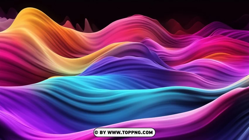 Free download | HD PNG colorful abstract flowing waves 4k wallpaper ...