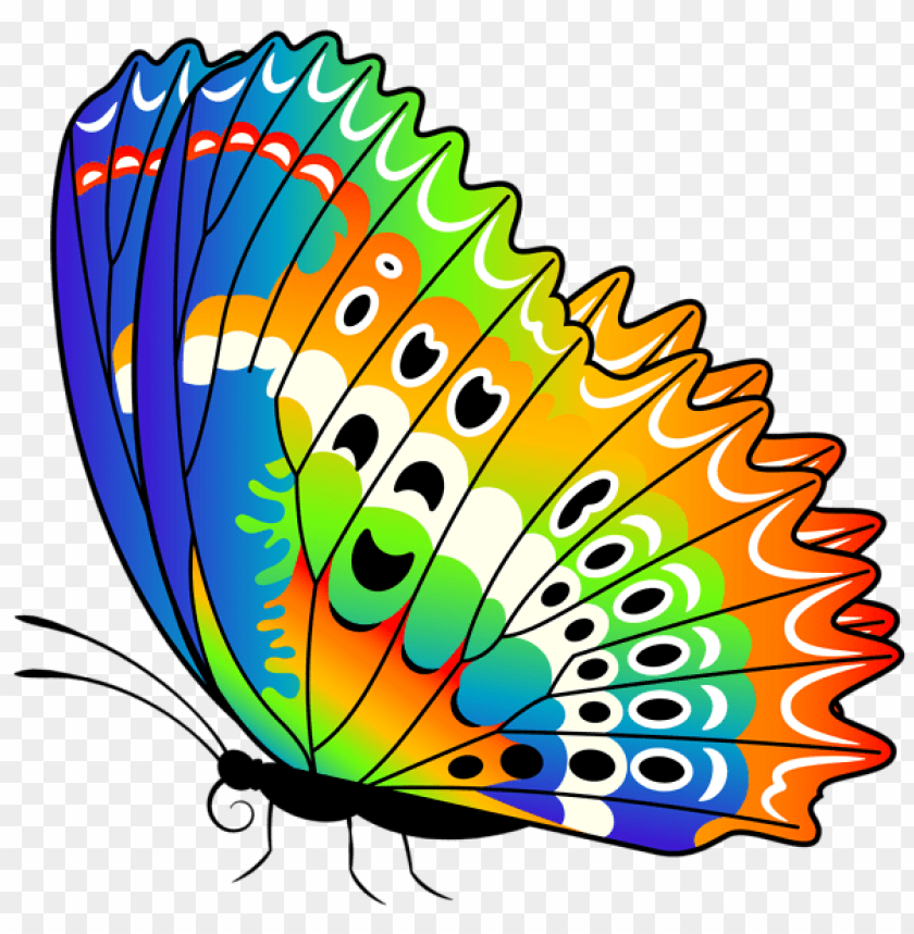 Free download | HD PNG colorful butterfly clipart png photo - 48666 ...