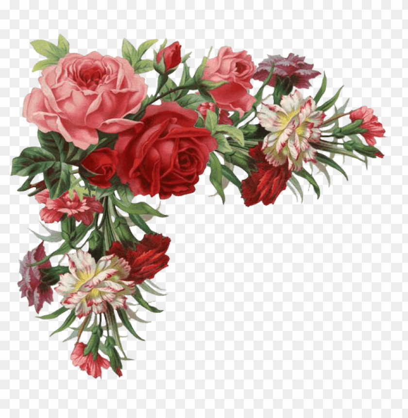 Free download | HD PNG colorful floral corner borders png PNG ...