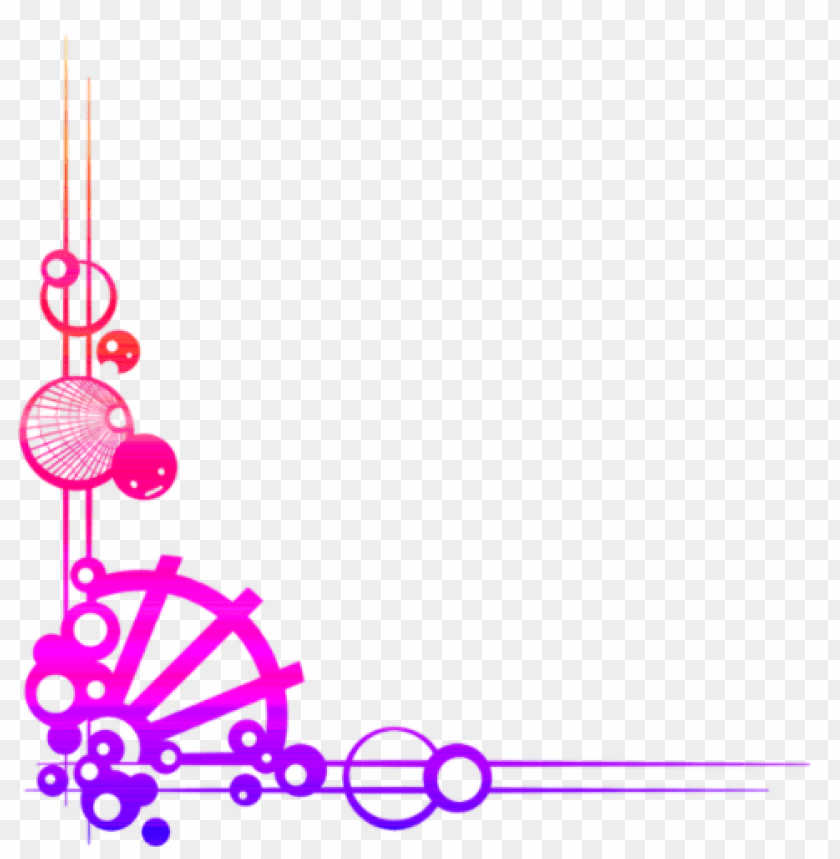 Free download | HD PNG colorful floral corner borders png PNG ...