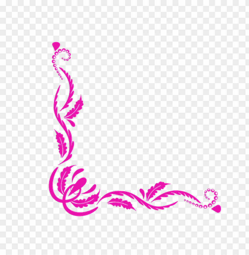Free download | HD PNG colorful floral corner borders png PNG ...