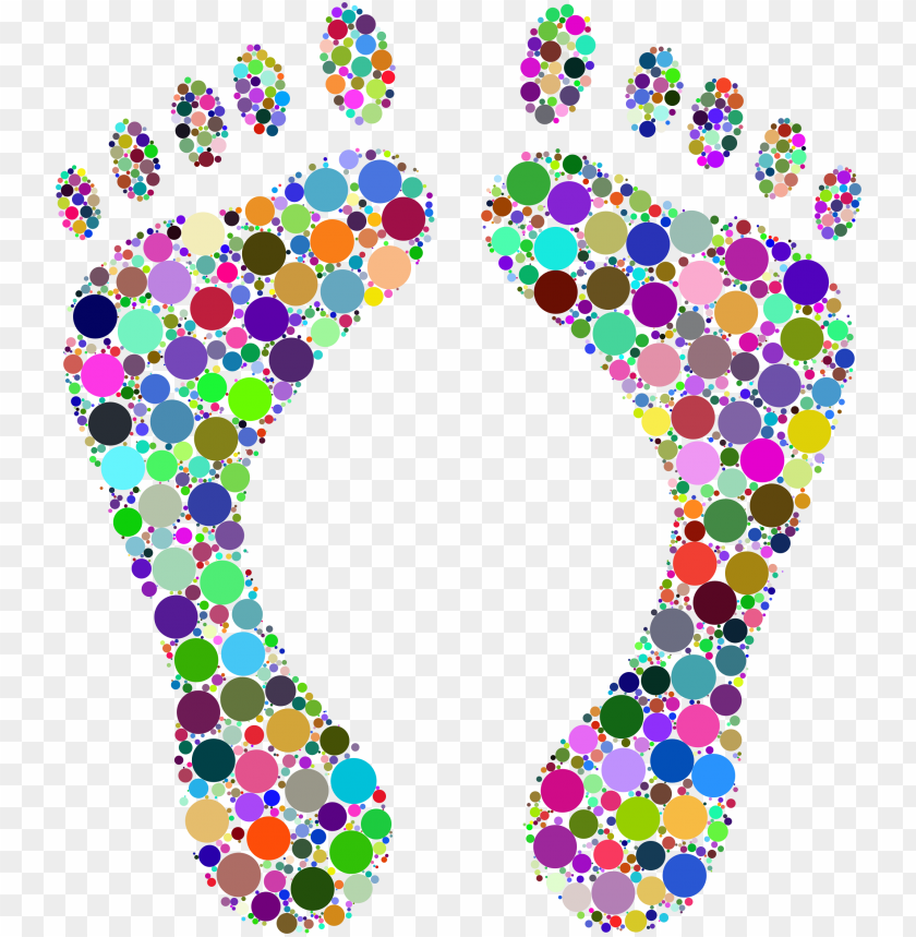 Free download | HD PNG colorful footprints png PNG transparent with ...